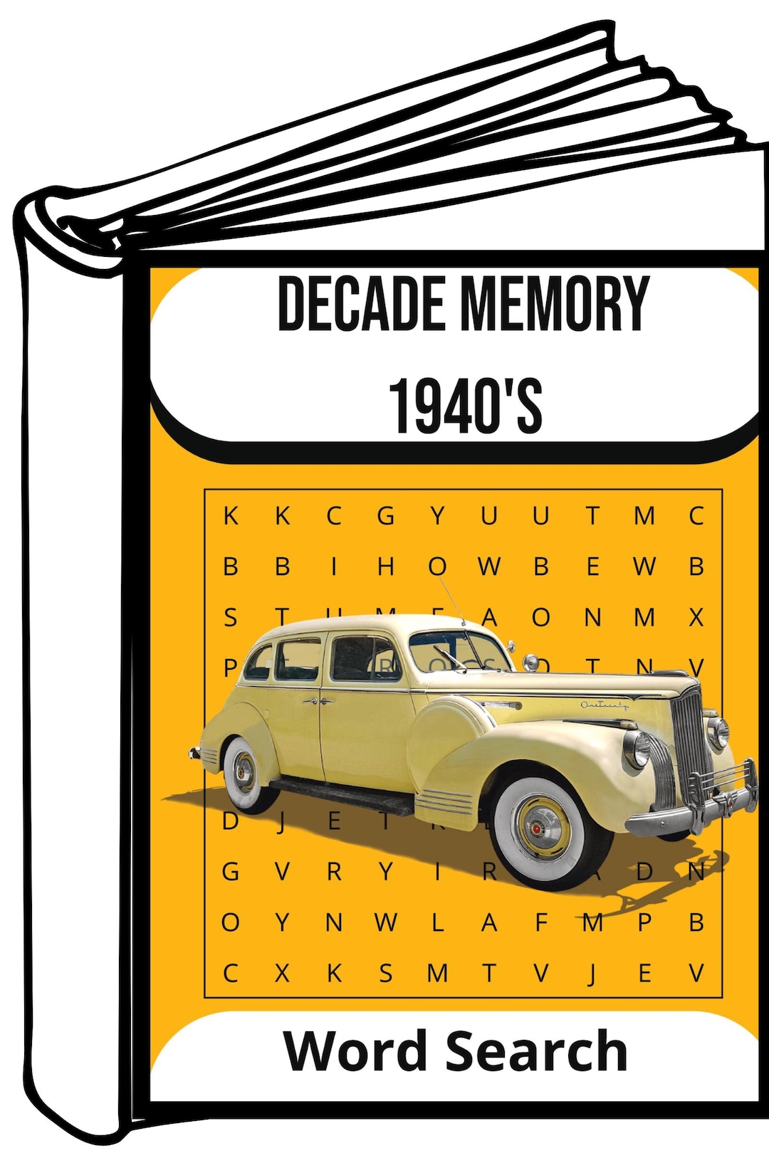 Decade Memory Word Search Puzzle Book — 1940s Nostalgia | Easy-to-read ...