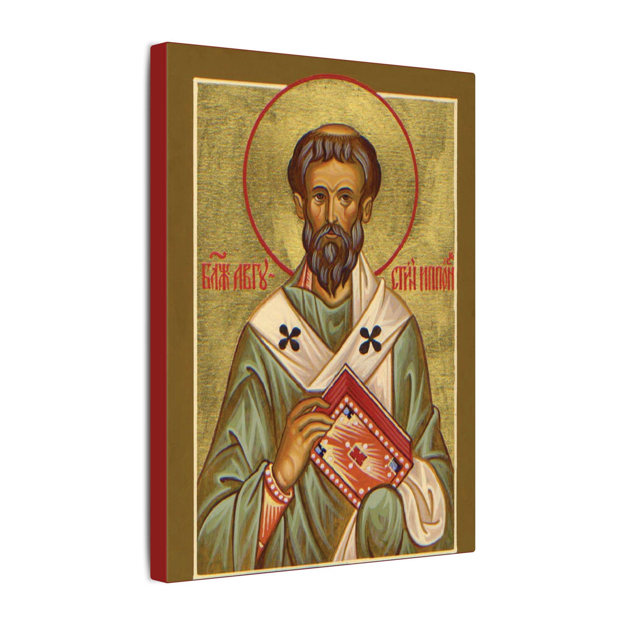 Canvas Art, St Augustine of Hippo, Religious Catholic Icon, Orthodox ...