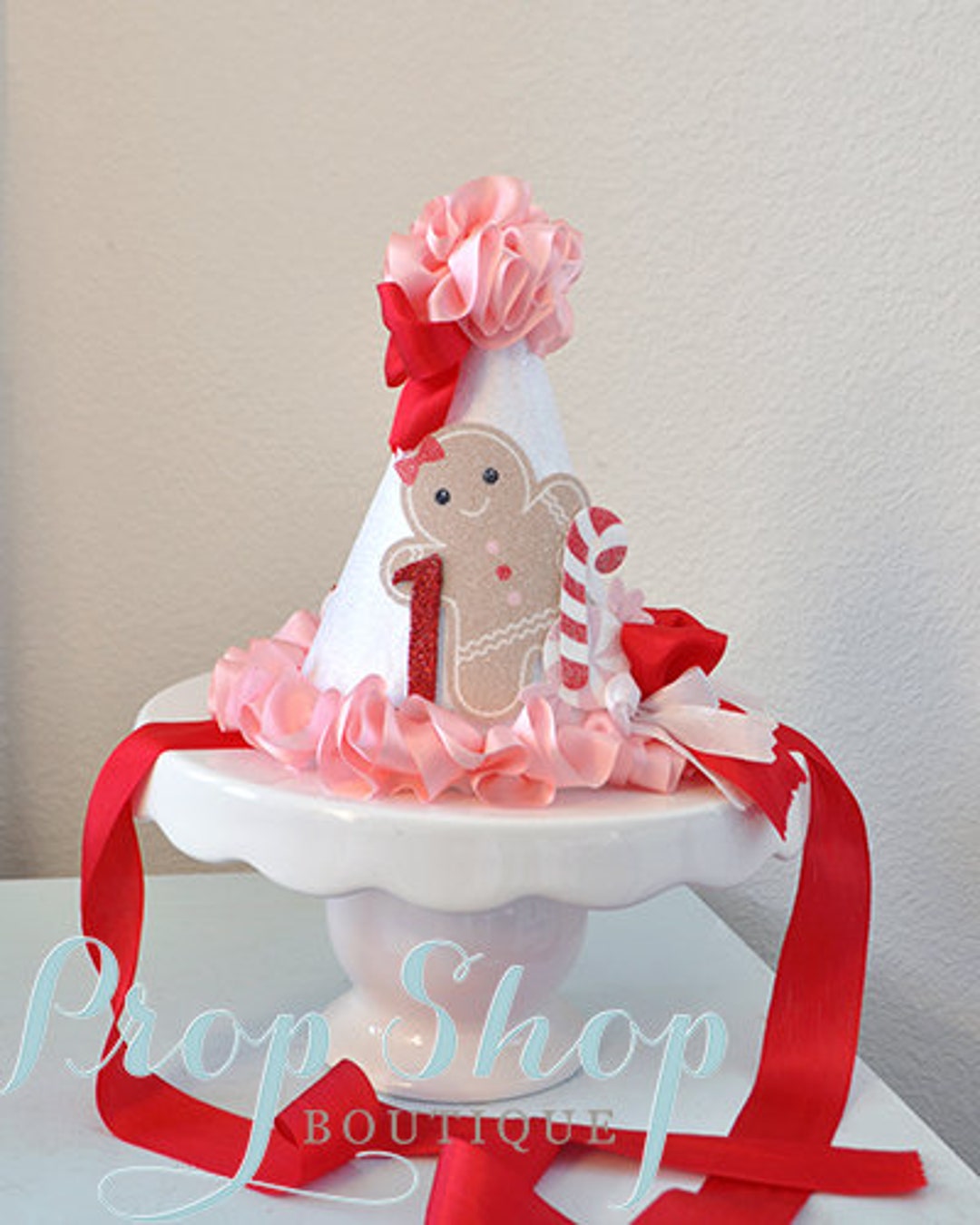 Gingerbread Cookie Birthday Hat, Gingerbread House Banner, Gingerbread ...