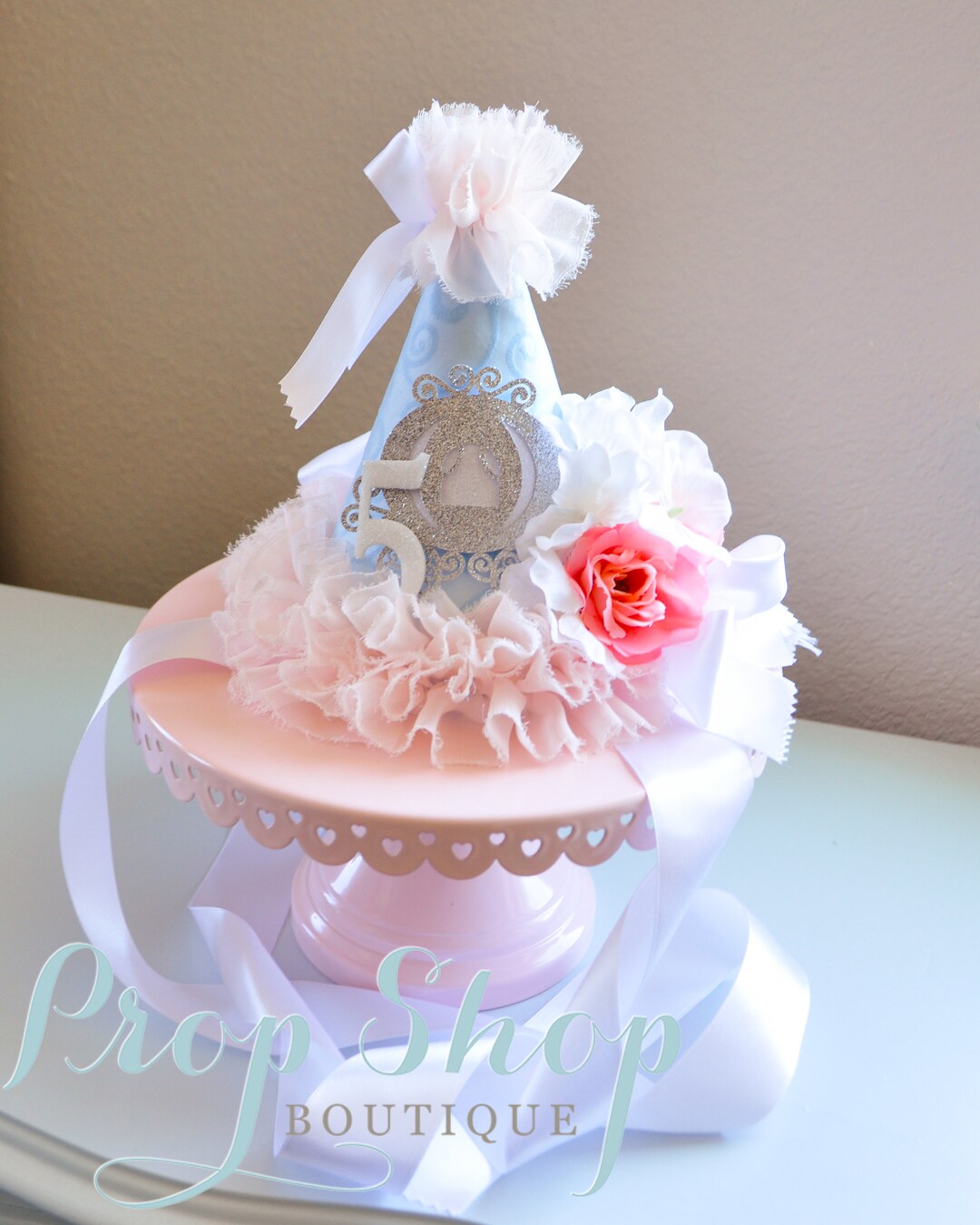 Cinderella Birthday Party Hat, Princess Birthday Hat - Etsy