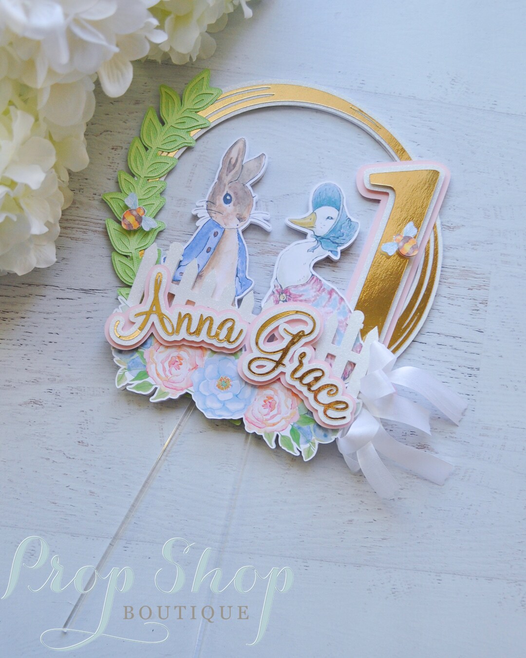 Peter Rabbit Cake Topper, Peter Rabbit Birthday Hat, Peter Rabbit High ...
