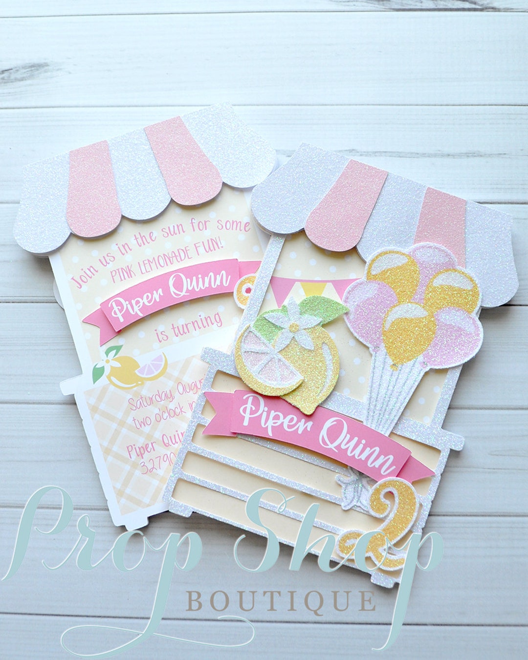 Pink Lemonade Birthday Invitation, Pink Lemonade Stand Invitation - Etsy