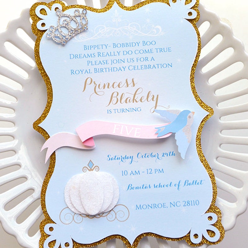 Cinderella Invitation - Etsy