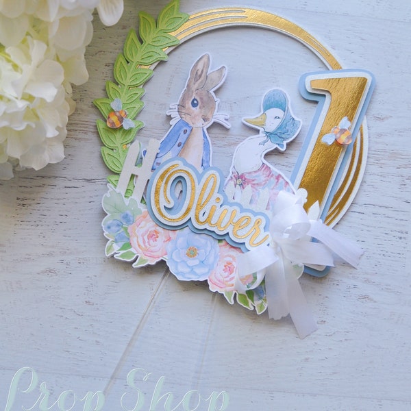 Peter Rabbit Cupcake Topper - Etsy