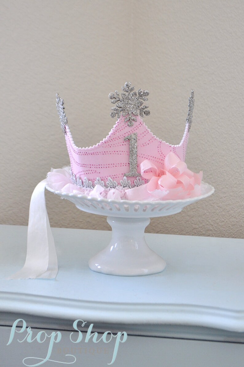Snow Princess Winter Wonderland Snowflake Crown Birthday - Etsy