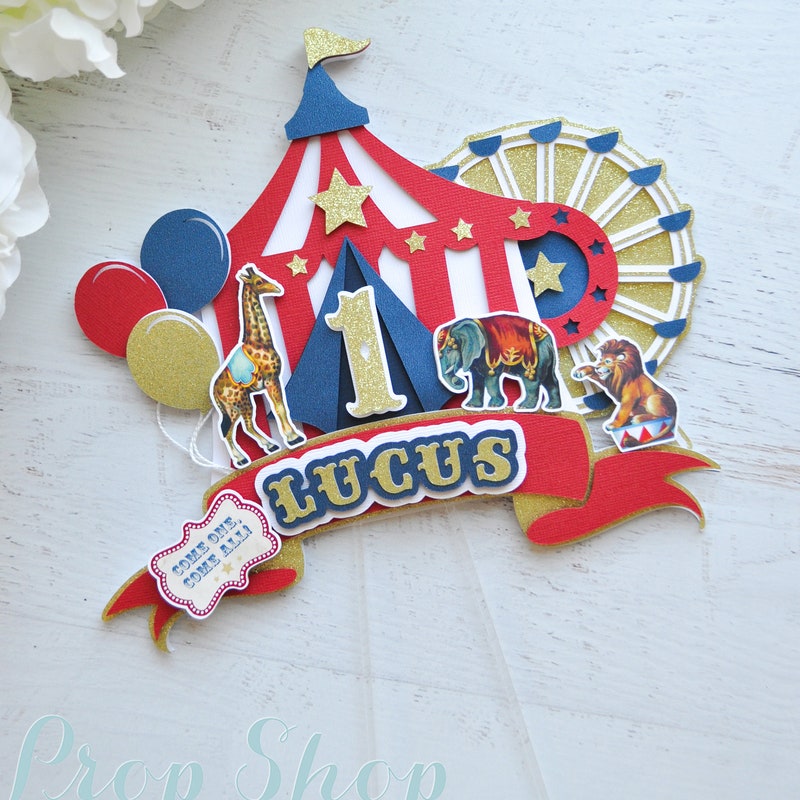 Circus Cake Toppers - Etsy