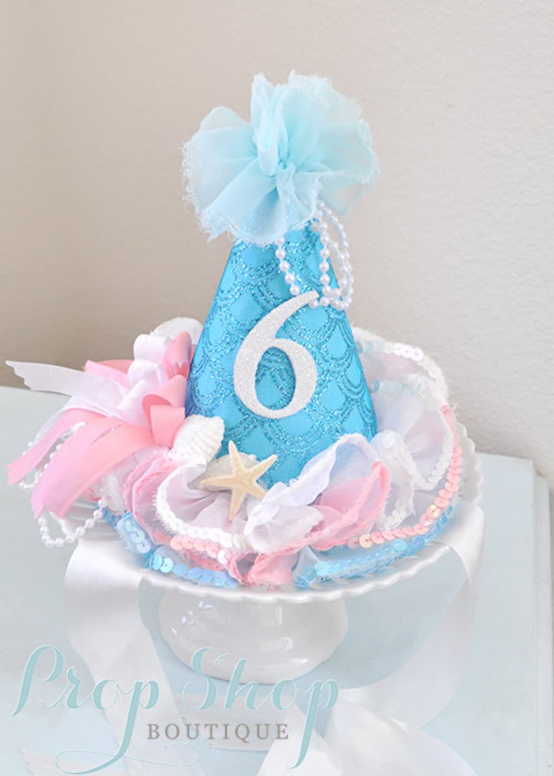 Mermaid Tail Birthday Party Hat, Mermaid Party, Under the Sea Party ...