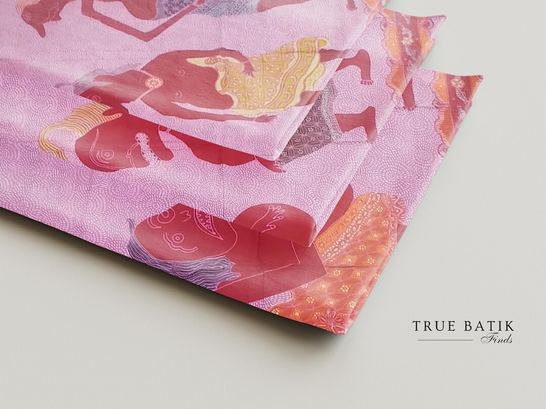 Traditional Hand-drawn Pekalongan Batik Tulis: Motif Punokawan Tanahan ...