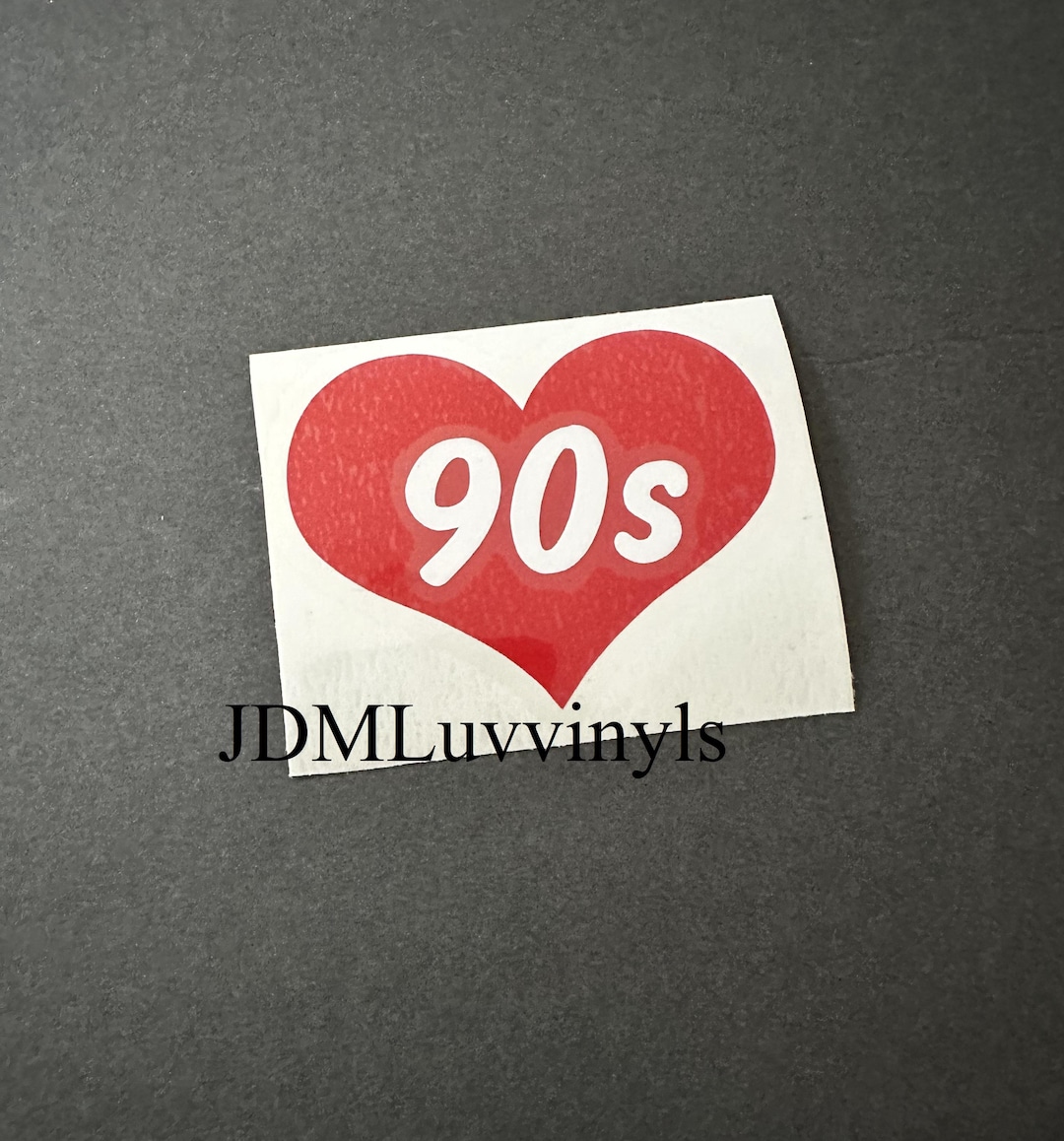 I Love My Honda 90s Heart Sticker Decal - Etsy