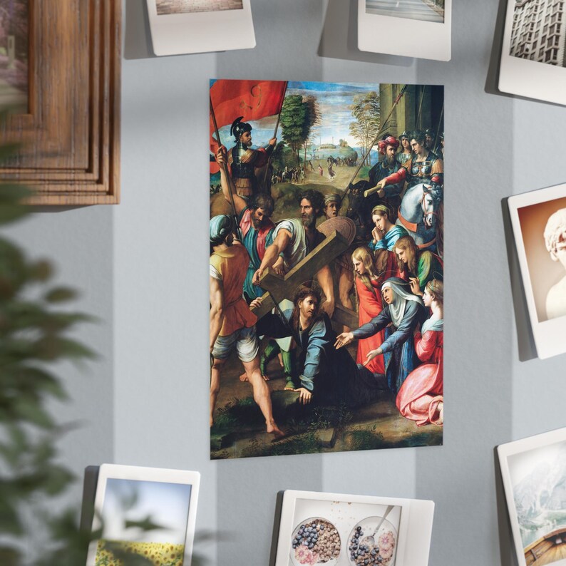 Raphael's Christ Falling on the Way to Calvary (ca. 1516) Renaissance ...