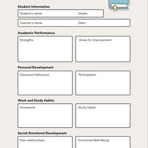 Parent Teacher Conference Notes Template | Teacher Planner Printable ...