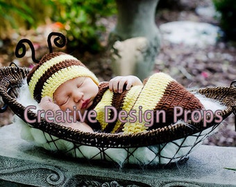 Cocoon and Hat Bumble Bee Costume Set Newborn Outfit | Etsy