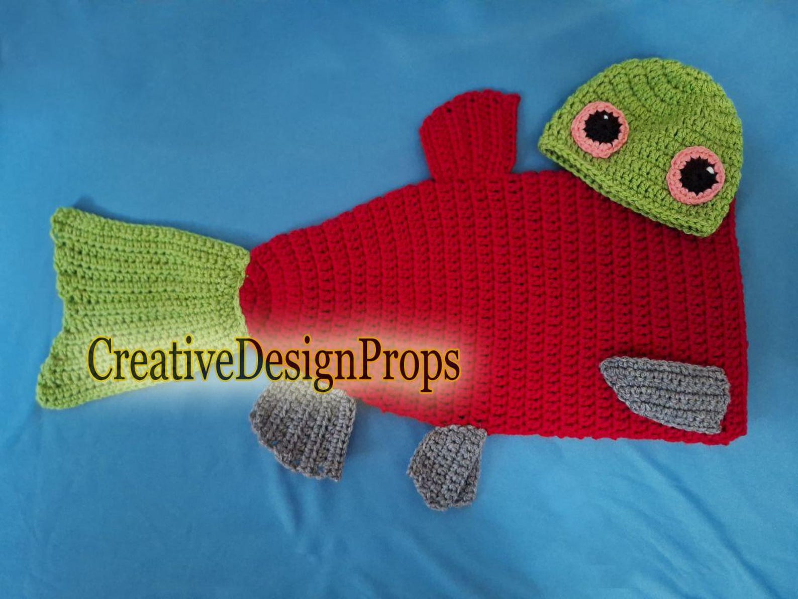 Catfish Rainbow Steelhead Trout Bass Fish Costume for Baby, Cocoon and ...