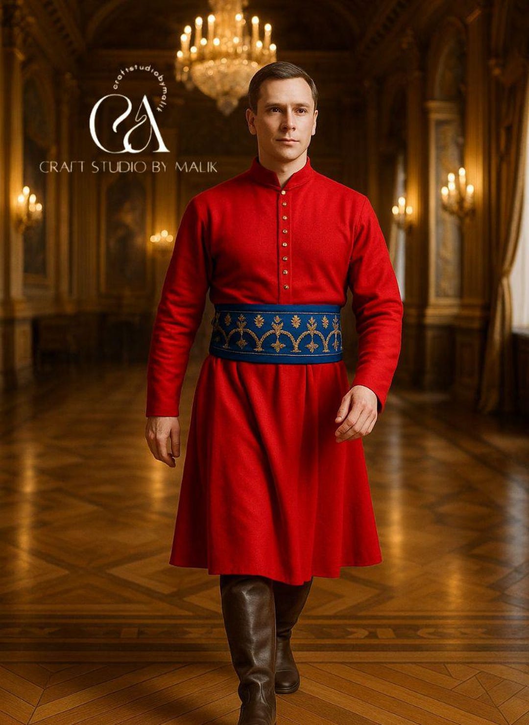 Handmade Wool Coat, Medieval Cossack Style, Historical Cosplay - Etsy