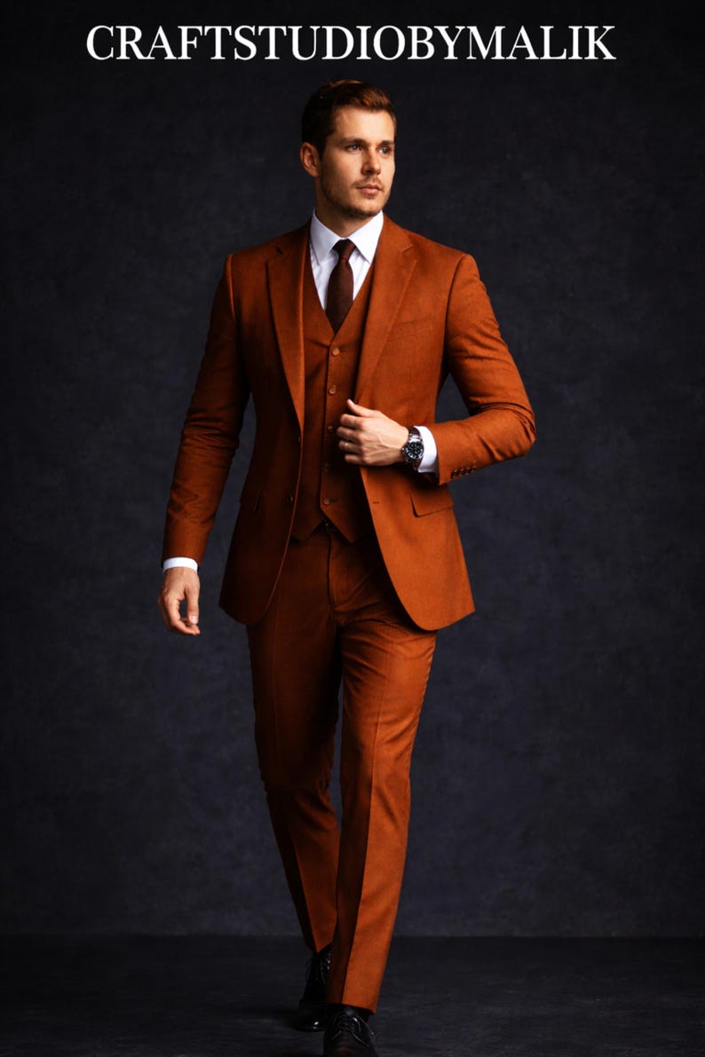 Wool Men’s Suit Custom Tailored Formal Wear - Etsy