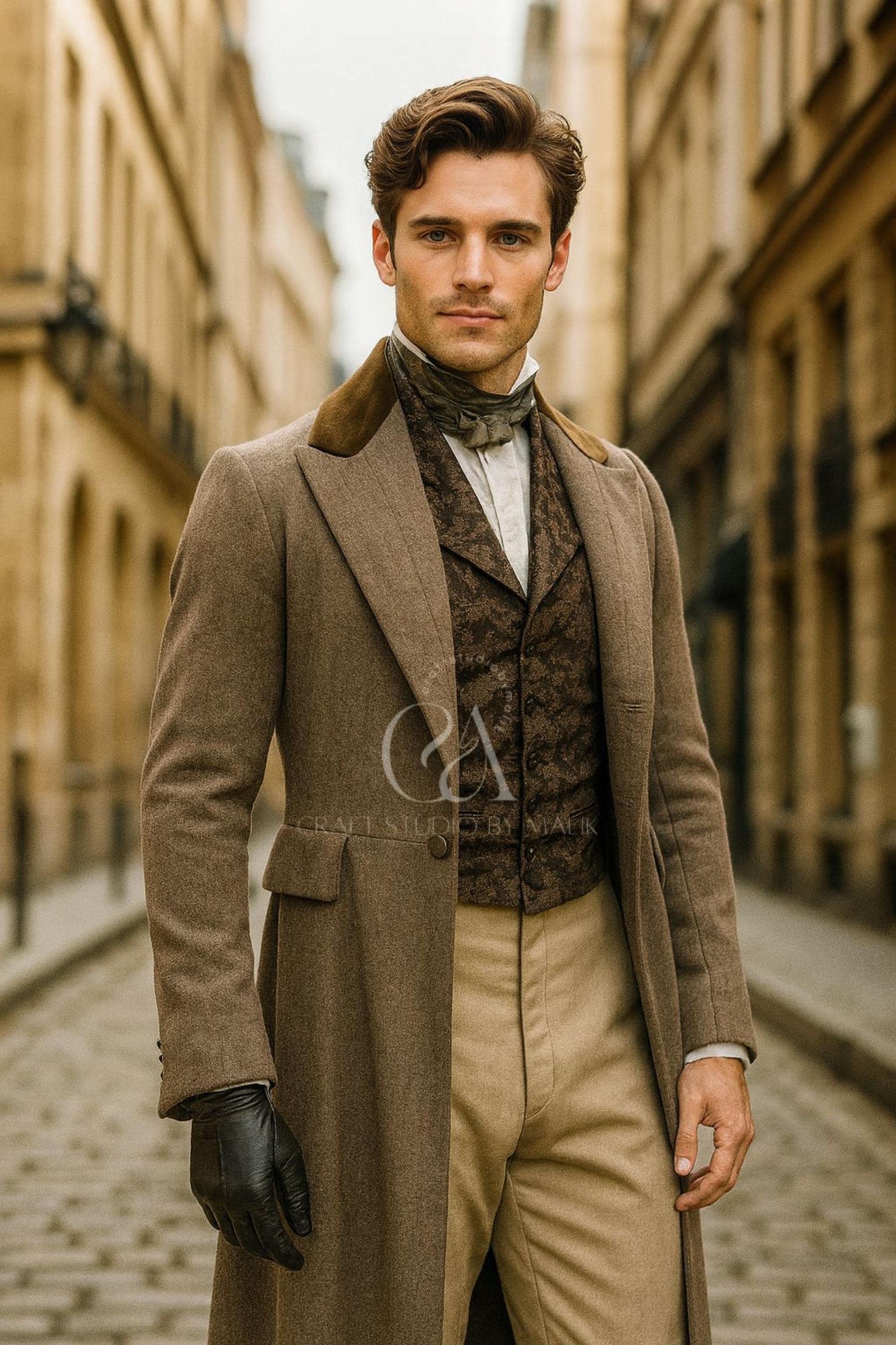 Wool Regency Tailcoat: Men's Victorian Steampunk Riding Coat - Etsy