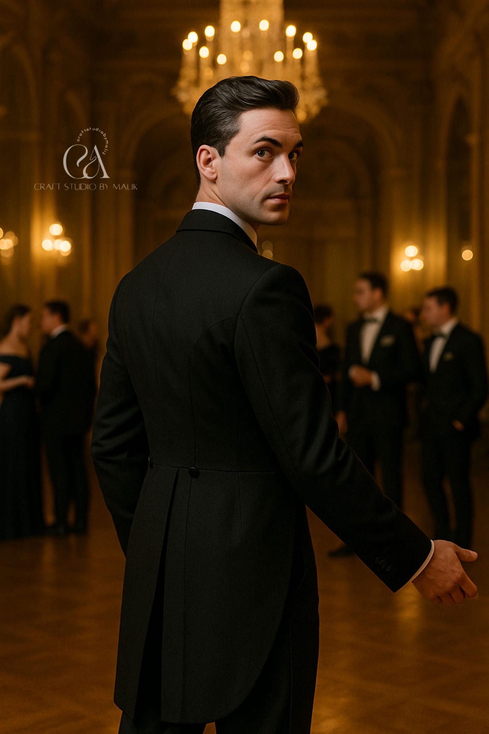 Men's Tailcoat Tuxedo, Black Regency Ballroom Coat - Etsy