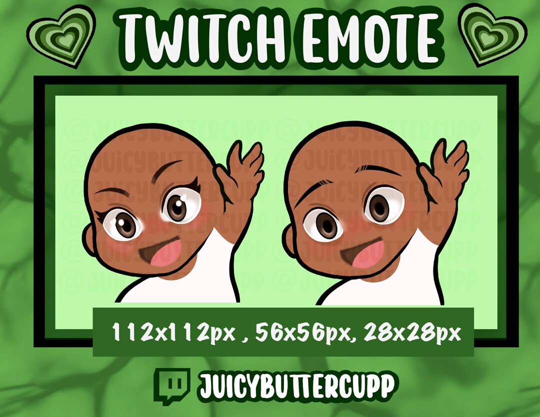 Wave "hi" Emote || Emote for Twitch, Discord, and Kick - Etsy UK