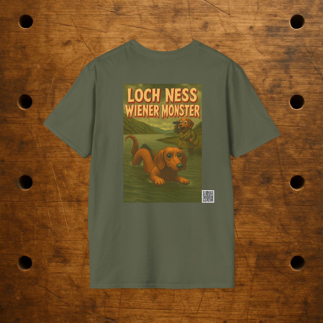 Loch Ness Wiener Monster T-shirt, Funny Pet Tee, Unisex Graphic Shirt ...