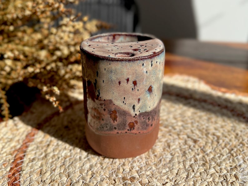 Handmade Stoneware Travel Mug – Dusty Plum Collection, Rustic Pottery ...