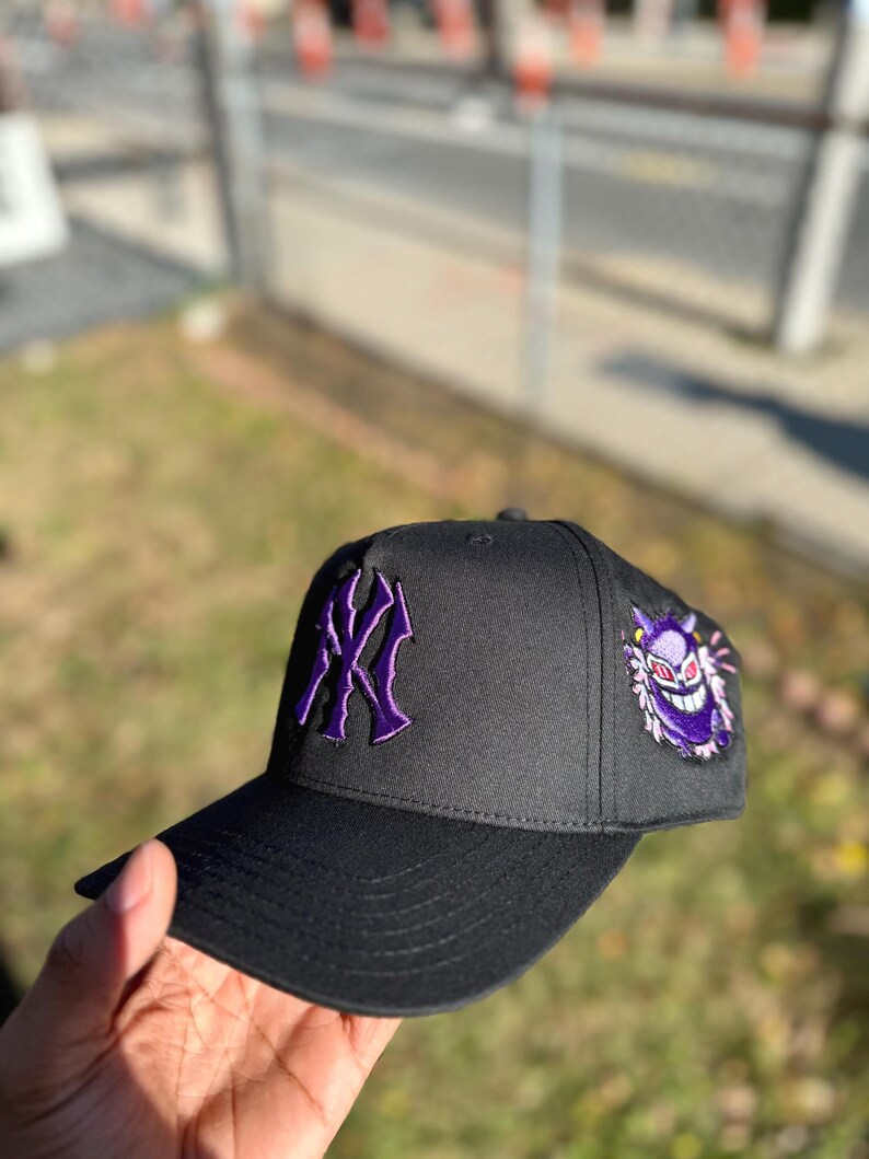 Embroidered Anime Ghost Hat, Purple Custom Cap, Anime Fan Gift - Etsy