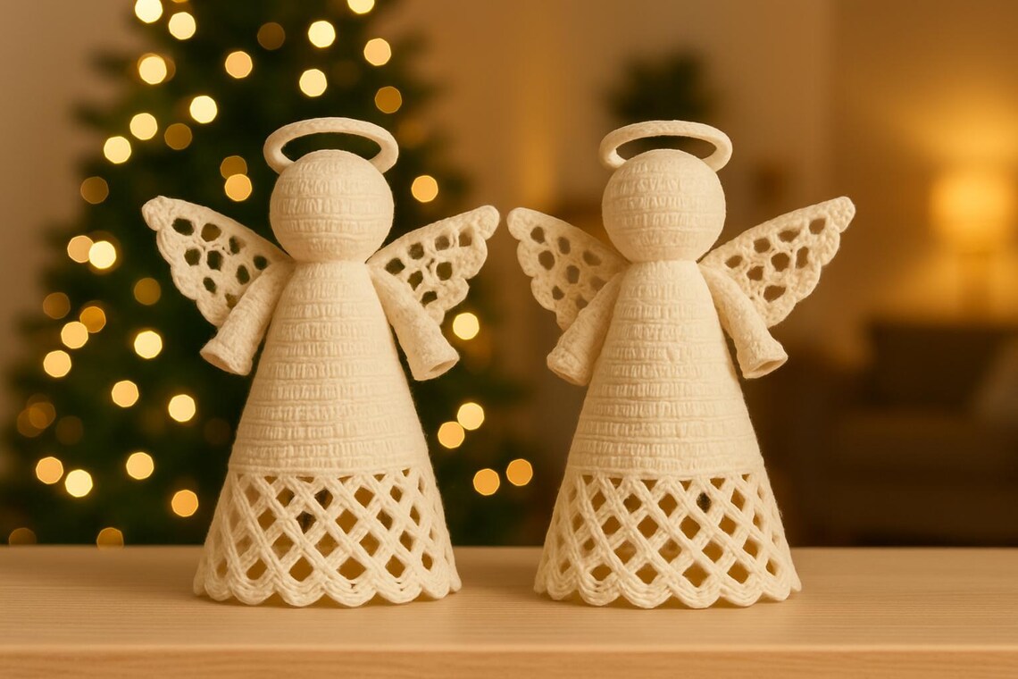 Crochet Angel Christmas Tree Topper Pattern - Etsy