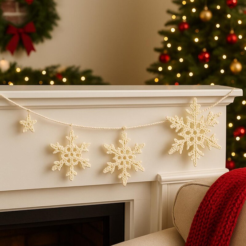 Snowflake Garland - Etsy