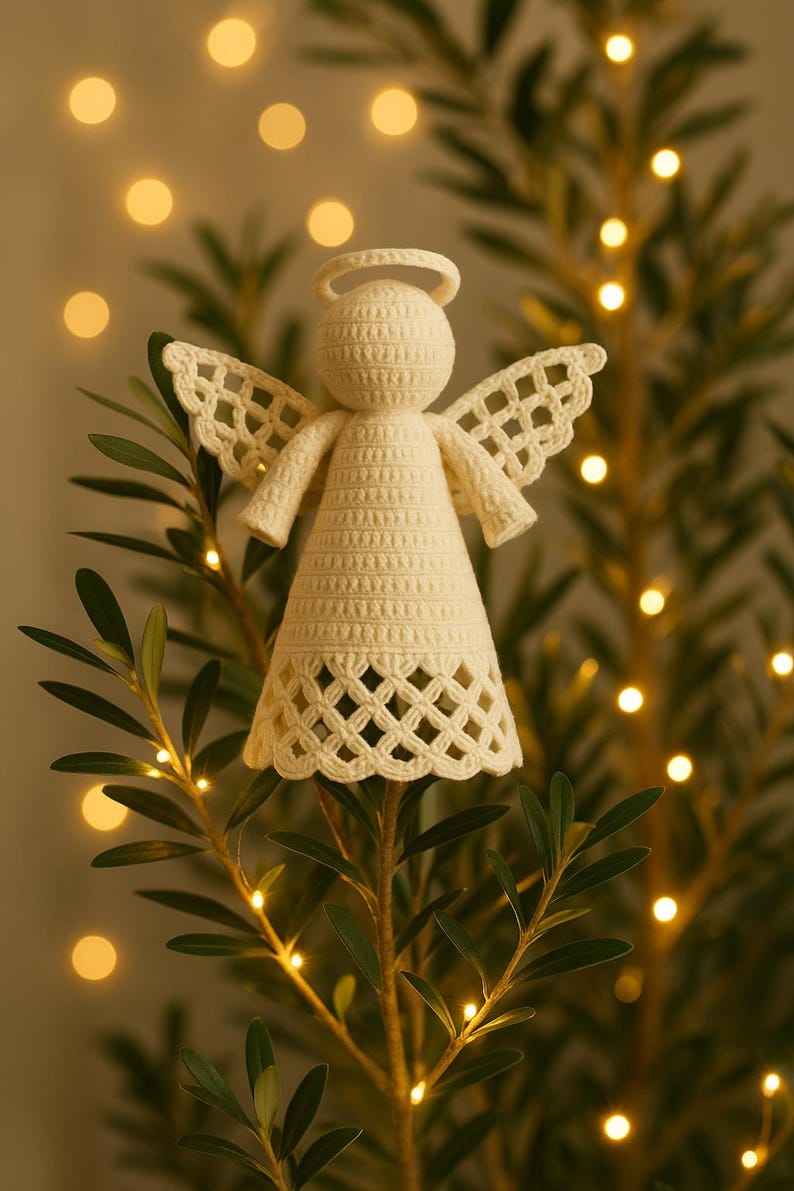 Crochet Angel Christmas Tree Topper Pattern - Etsy