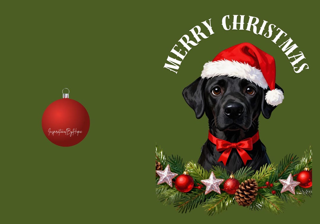 Merry Christmas, Pup Card. Cozy Pup Holiday - Etsy