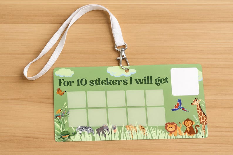 Animal Mini Token Board | 5 and 10 Sticker Reward Chart for Kids ...