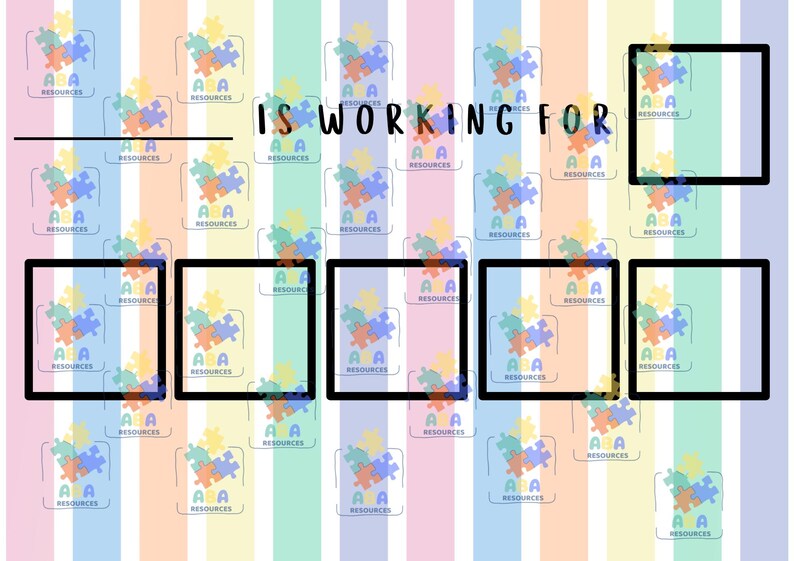 Rainbow Tick Reward Chart and Tokens | Printable ABA Visual Schedule - Etsy