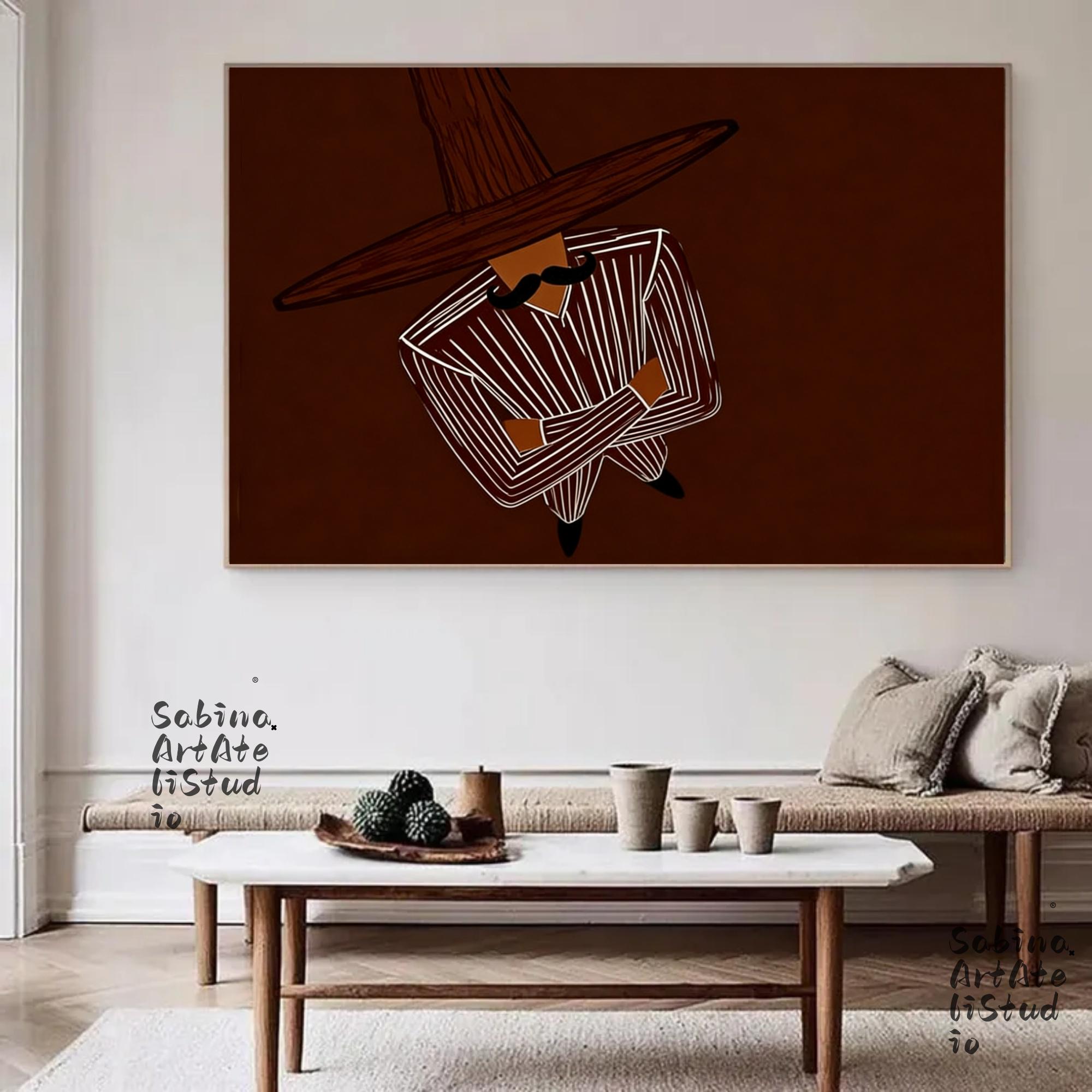 Large Hand-painted Man Portrait: Expressive Figure Art Painting - Etsy