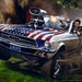 Poster the Dubya george W. Bush on a Shark Epic American President Art ...