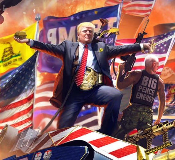 Poster Donald the Undefeatable - Hi-Res Art Prints by Jason Heuser ...