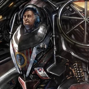 Poster - FDR: the Battle Master (franklin D. Roosevelt in a Mechsuit ...