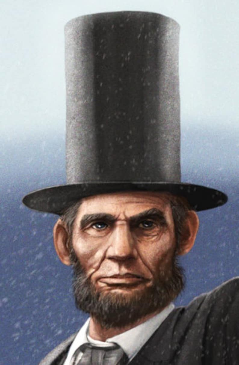 Poster Abe Lincoln Riding a Grizzly Bear Hi-res Art Prints - Etsy