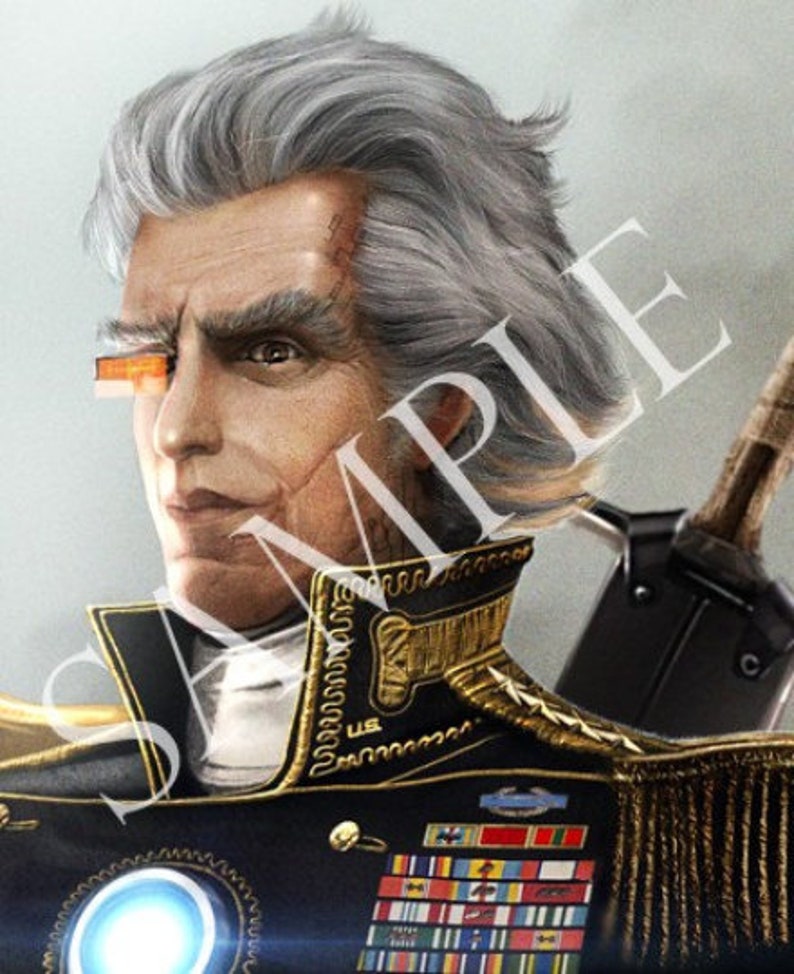 Poster Andrew Jackson, Alien Slayer Epic American Presidential Art by ...