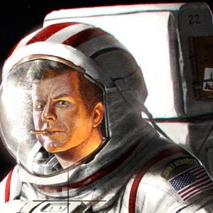 Poster - John F. Kennedy, Alien Hunter (JFK on a Robot Unicorn on the ...