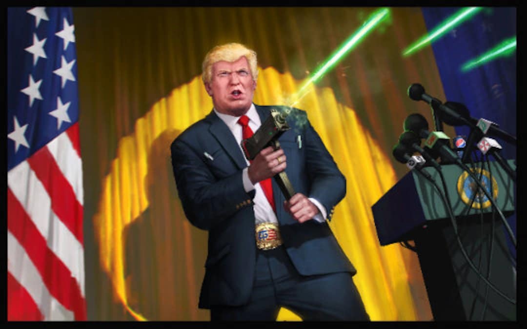 Poster - Fake News (donald Trump) - Epic American President Art by ...