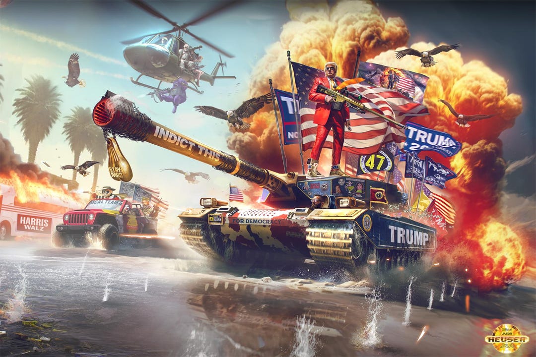 Poster - the Donald Returns - Epic American President Art by Jason ...