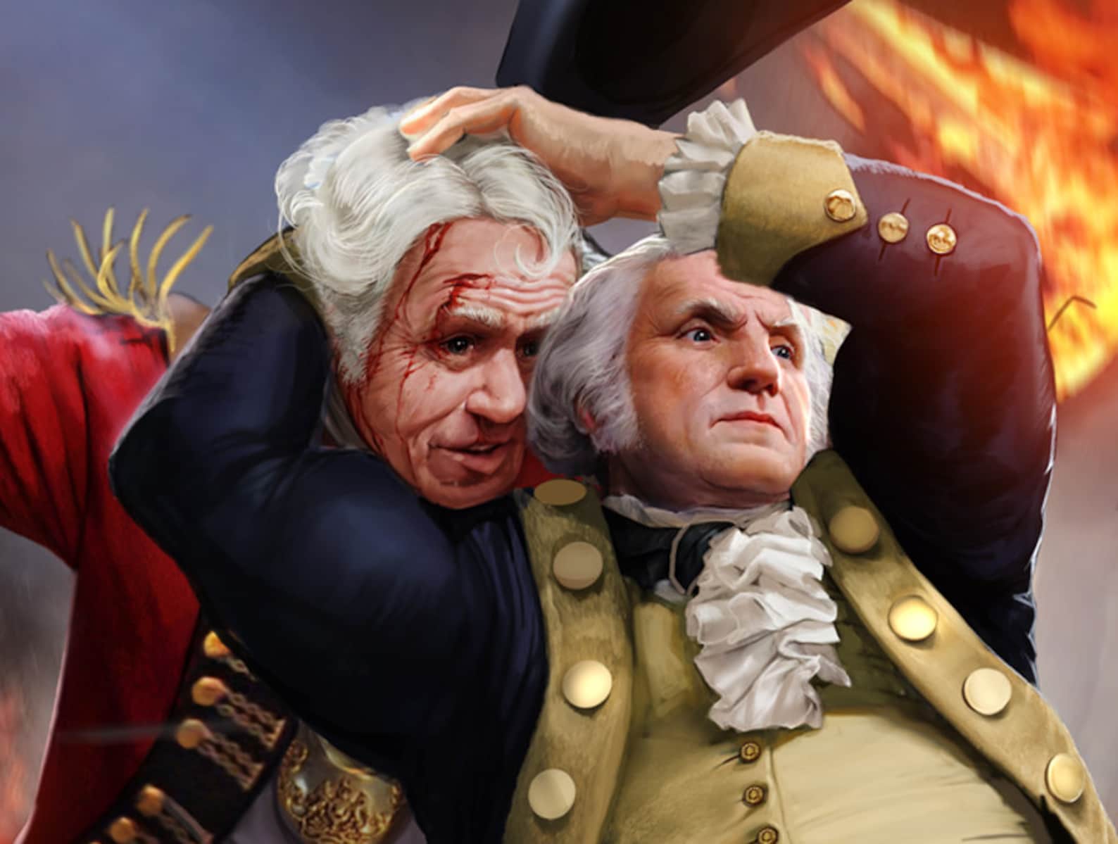 Poster - Stone Cold George Washington - Epic American President Art by ...