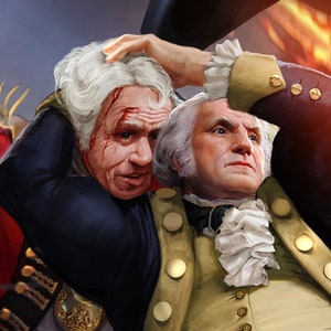 Poster - Stone Cold George Washington - Epic American President Art by ...