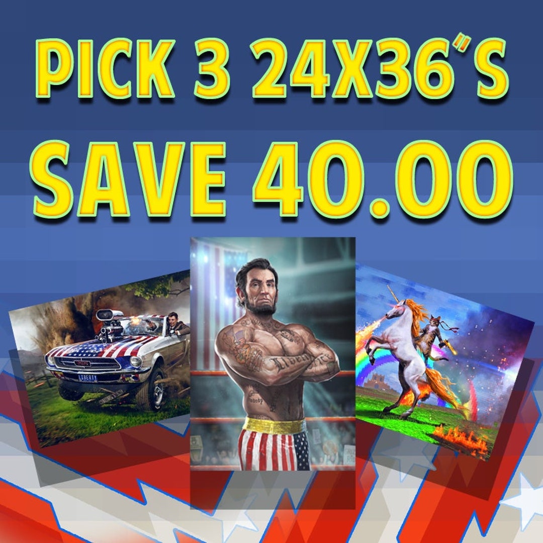 Pick 3 Posters (24" X 36") - Epic Art by Jason Heuser (sharpwriter) - Etsy