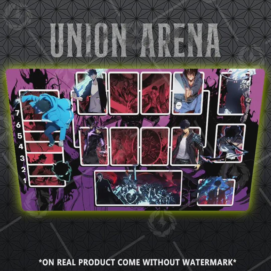 Union Arena Playmat – Solo Leveling TCG Game Mat, Anime Style Desk Mat ...
