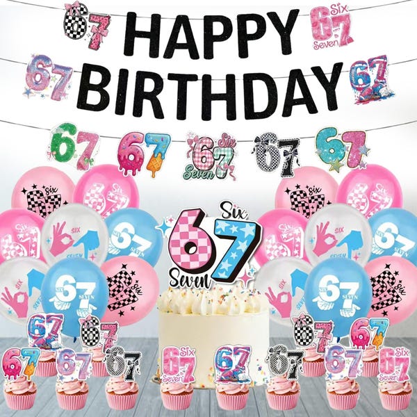 67 Number Balloons - Etsy