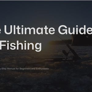 The Ultimate Guide to Ice Fishing Ebook - Etsy