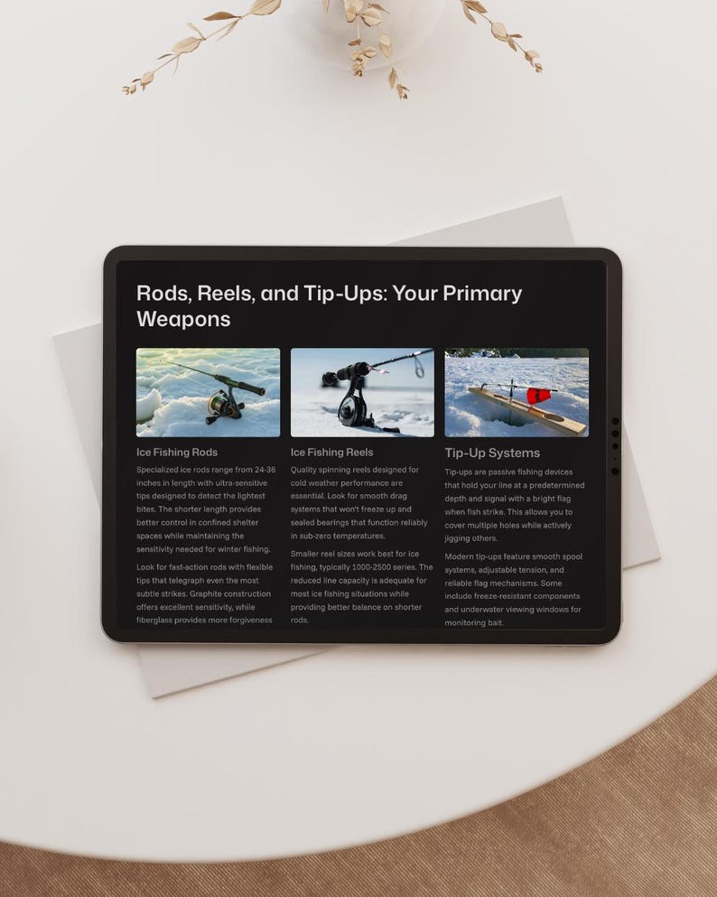 The Ultimate Guide to Ice Fishing Ebook - Etsy
