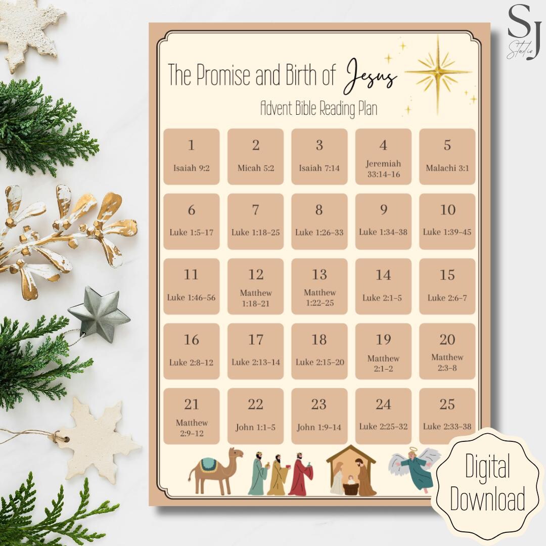 Advent Bible Reading Plan the Promise and Birth of Jesus Instant ...
