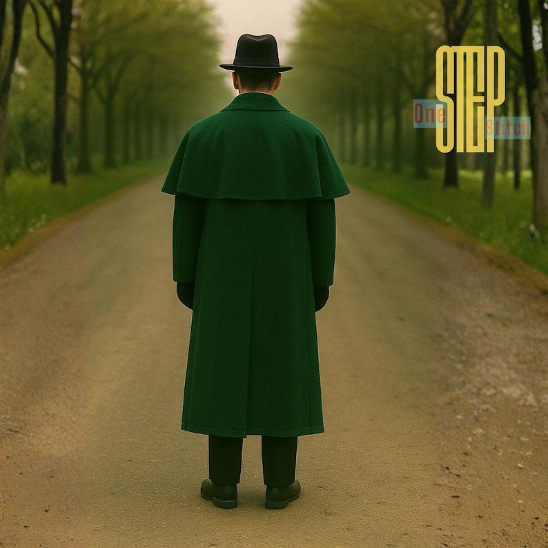 Coachman Green Inverness Cape Coat | Riding Cloak Detective Style ...