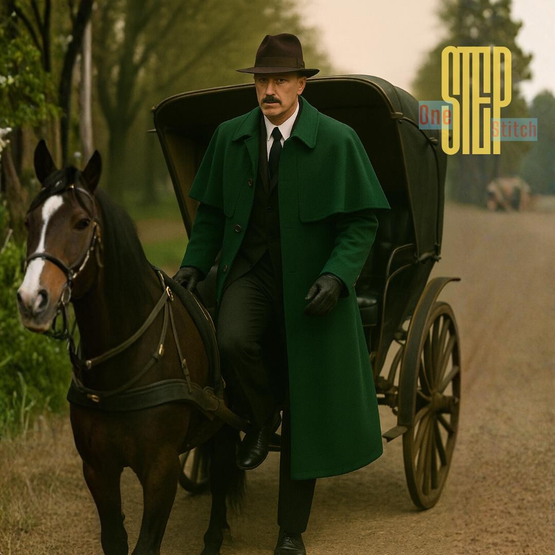 Coachman Green Inverness Cape Coat | Riding Cloak Detective Style ...